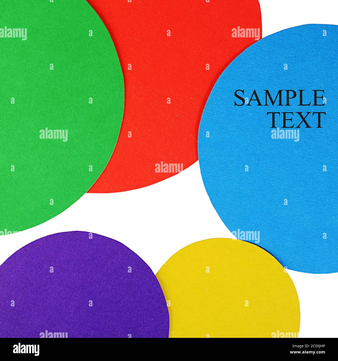 Blank blue card circles hi-res stock photography and images - Alamy