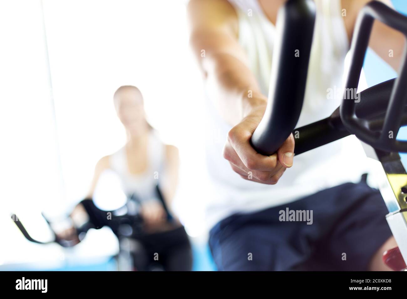 people working out in modern gym Stock Photo - Alamy