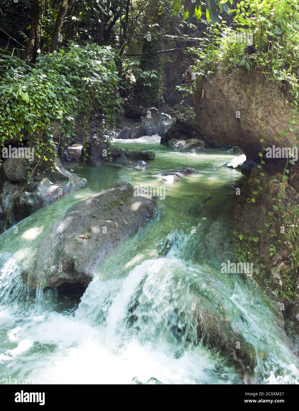 Jamaica. The small river waterfal Stock Photo - Alamy