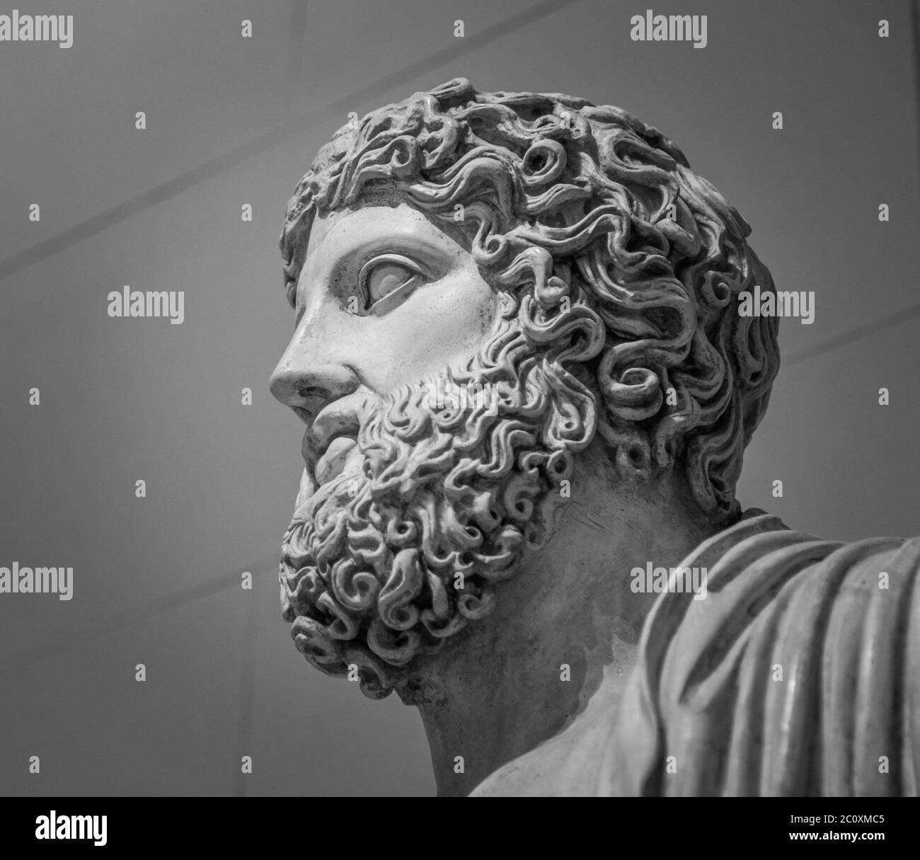 Greek Philosopher Portrait Old Man Ancient Philosopher Classical Art ...