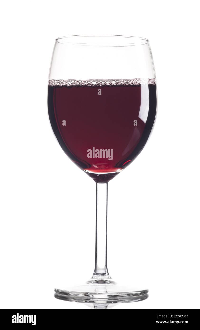 Red Wine in glass Stock Photo - Alamy