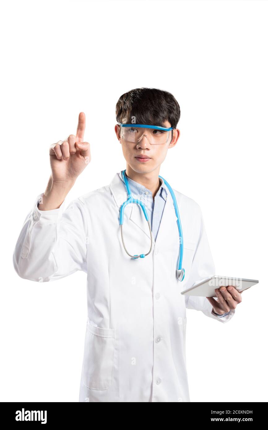 Handsome asian doctor man hi-res stock photography and images - Alamy