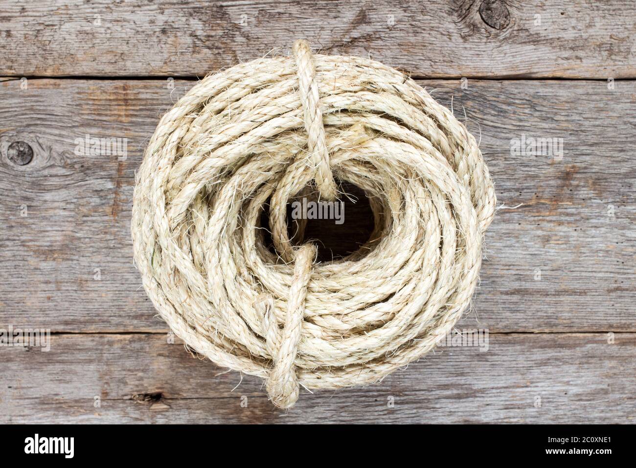 Roll of rope Stock Photo - Alamy