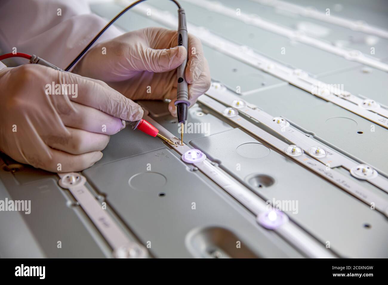 Repair of led television with digital multimeter, control of led strips ...