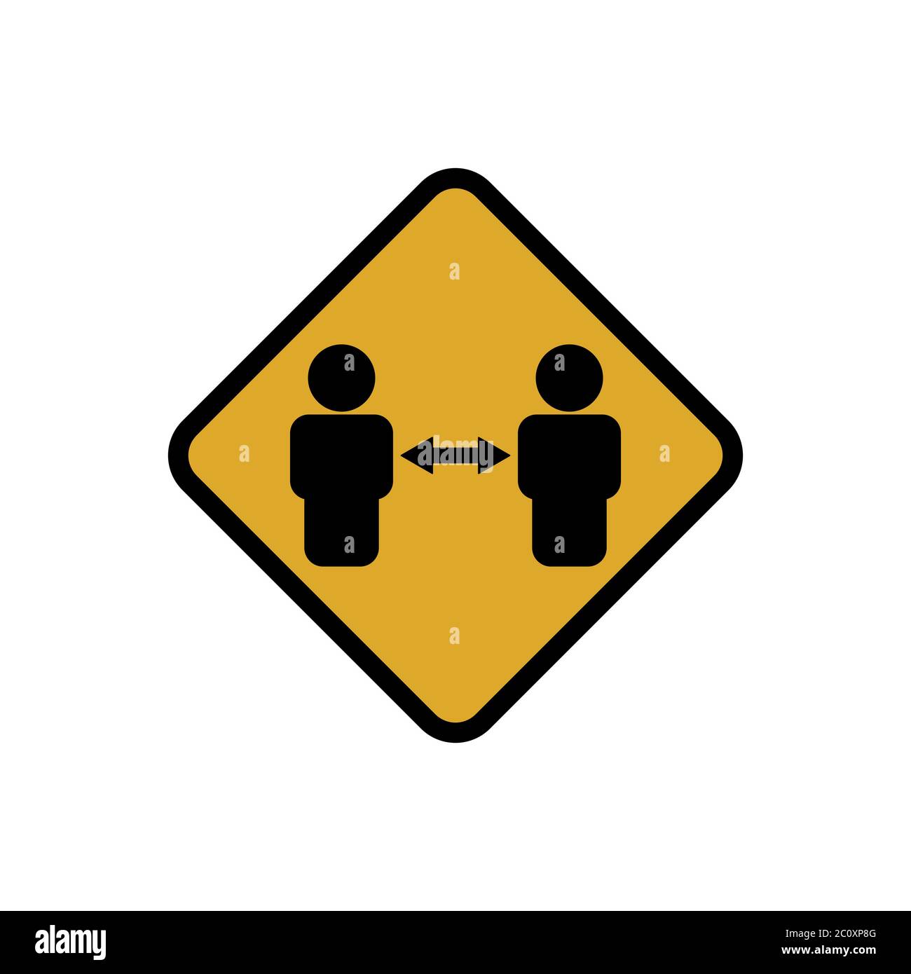 Social distancing symbol. Design template vector Stock Vector Image ...