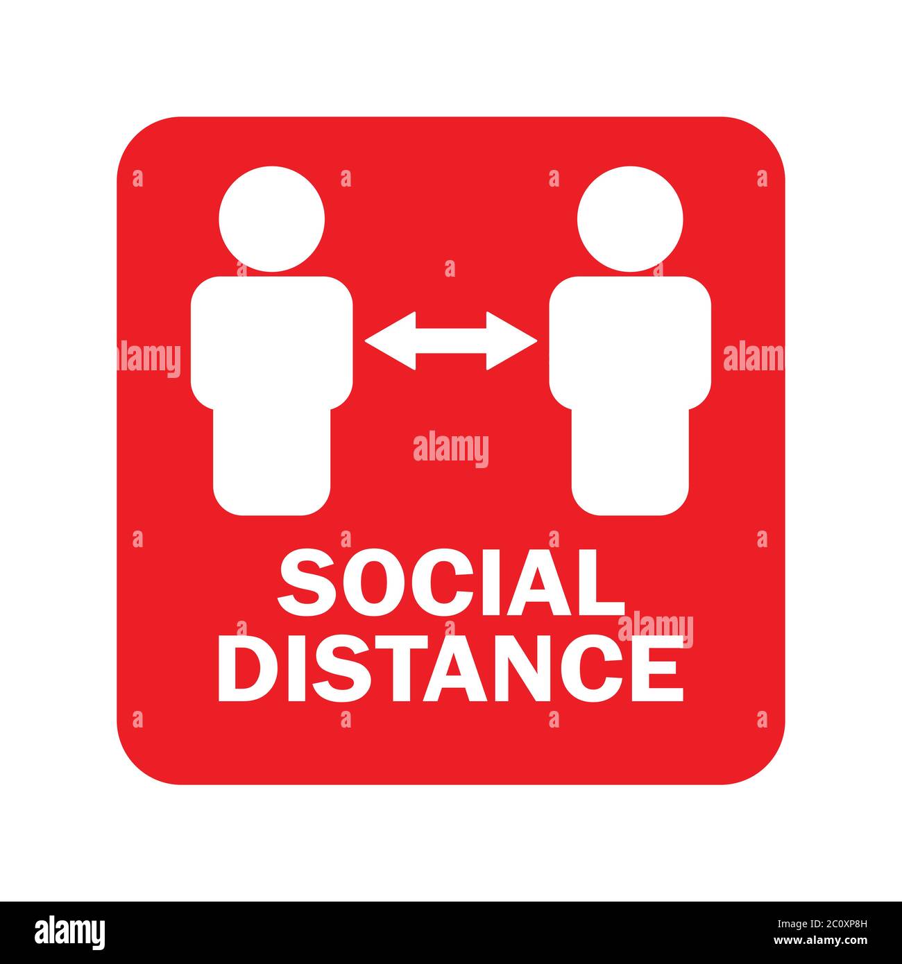 Social distancing symbol. Design template vector Stock Vector Image ...