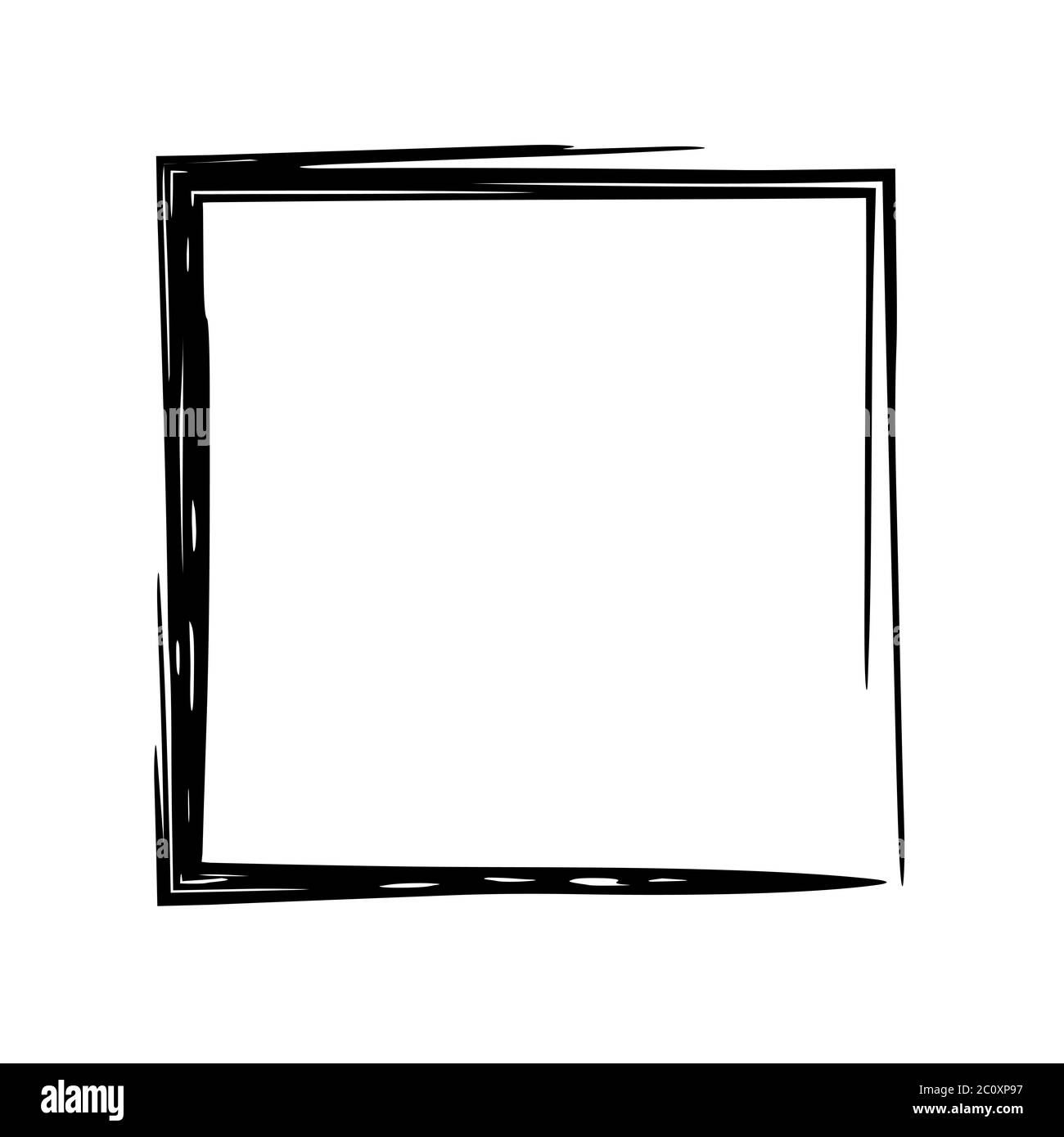 Frame square ink grunge background Stock Photo - Alamy