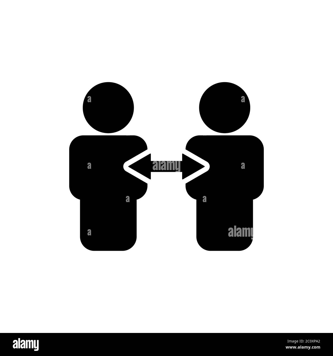 Social distancing symbol. Design template vector Stock Vector Image ...