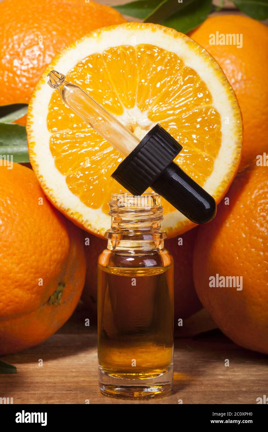 Pure orange oil hi-res stock photography and images - Alamy