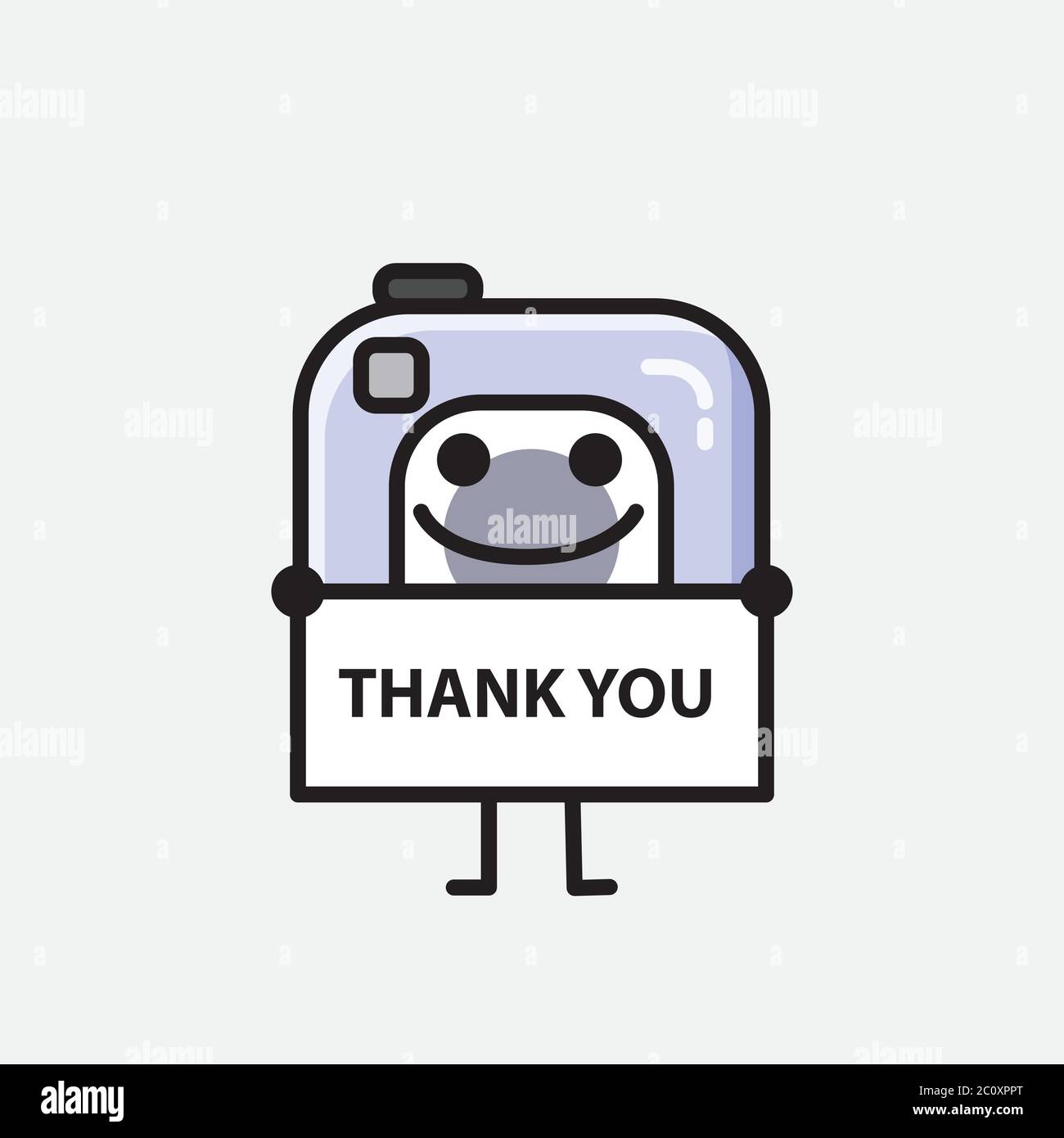 An illustration of Cute Action Camera Mascot Vector Character in Flat ...