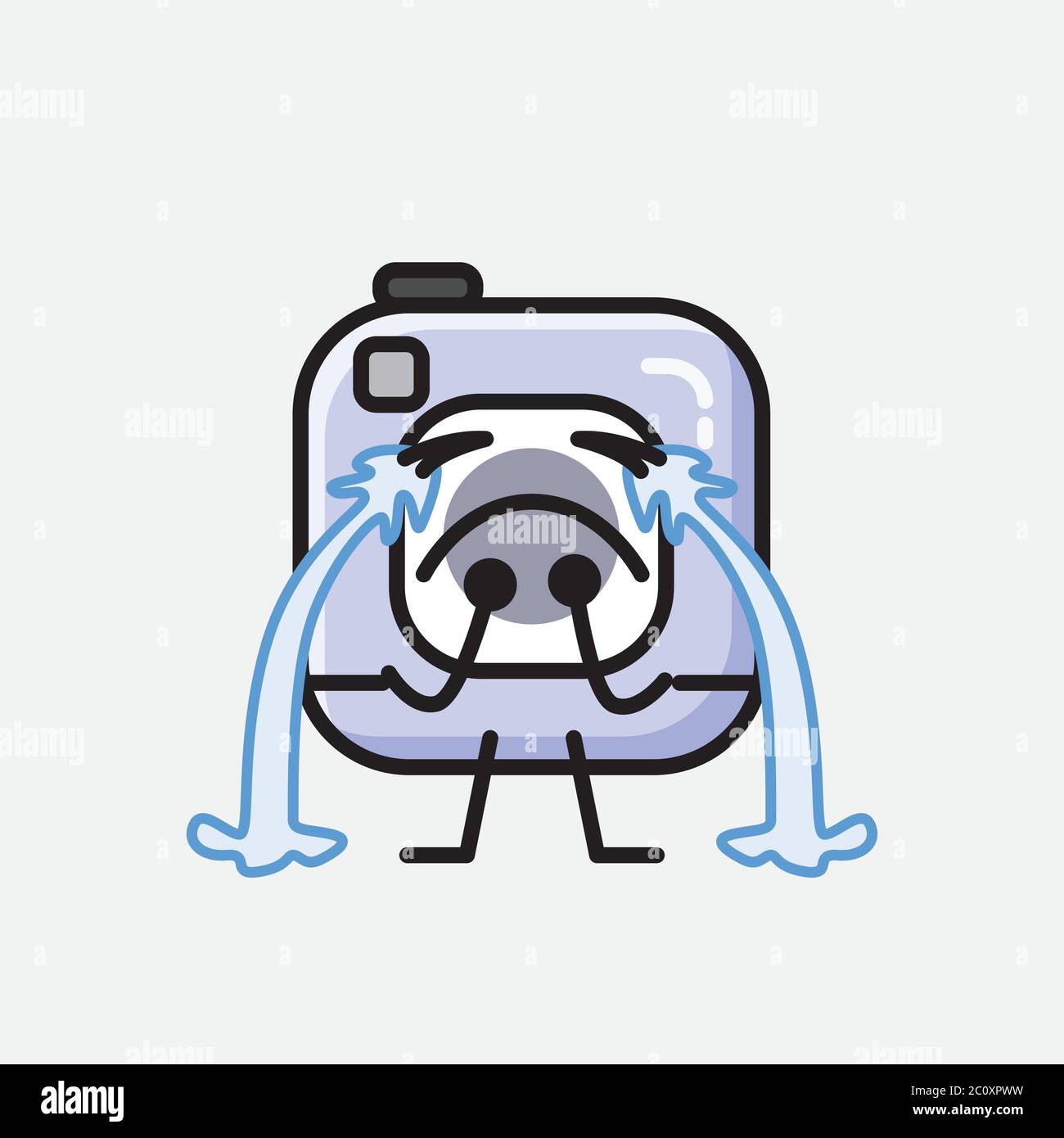 An illustration of Cute Action Camera Mascot Vector Character in Flat ...