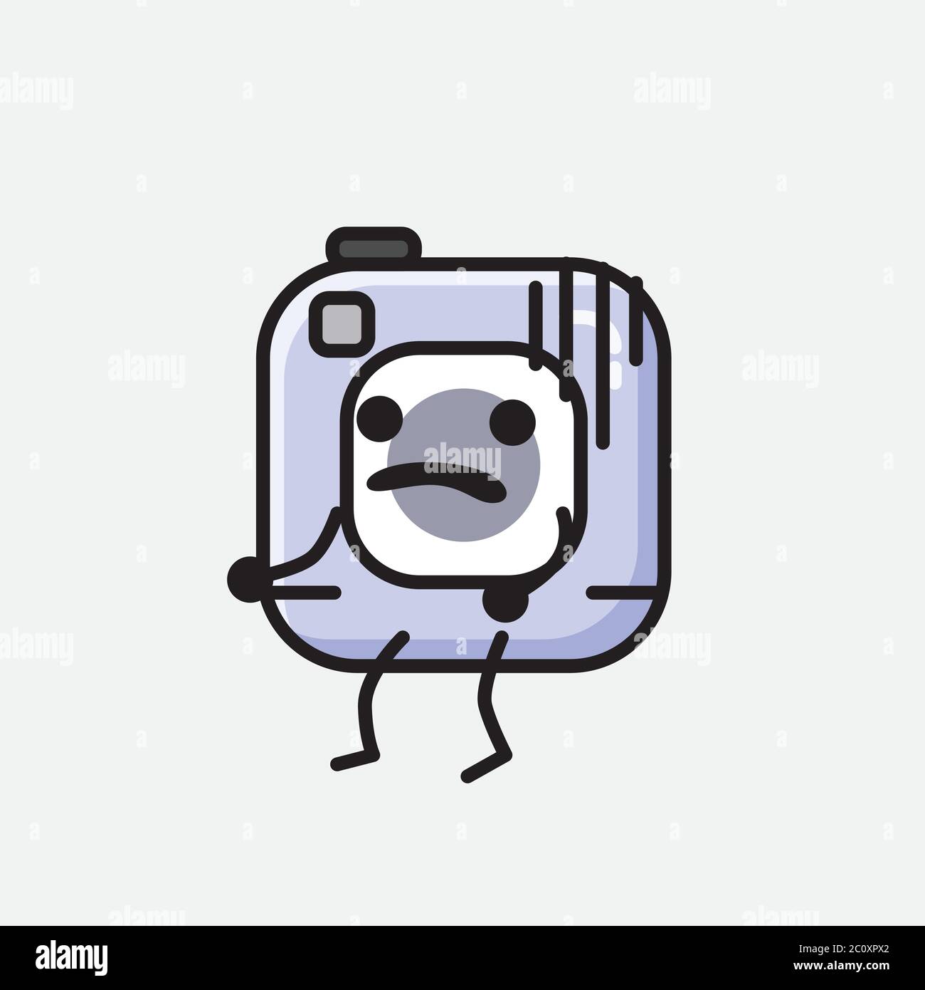 An illustration of Cute Action Camera Mascot Vector Character in Flat ...