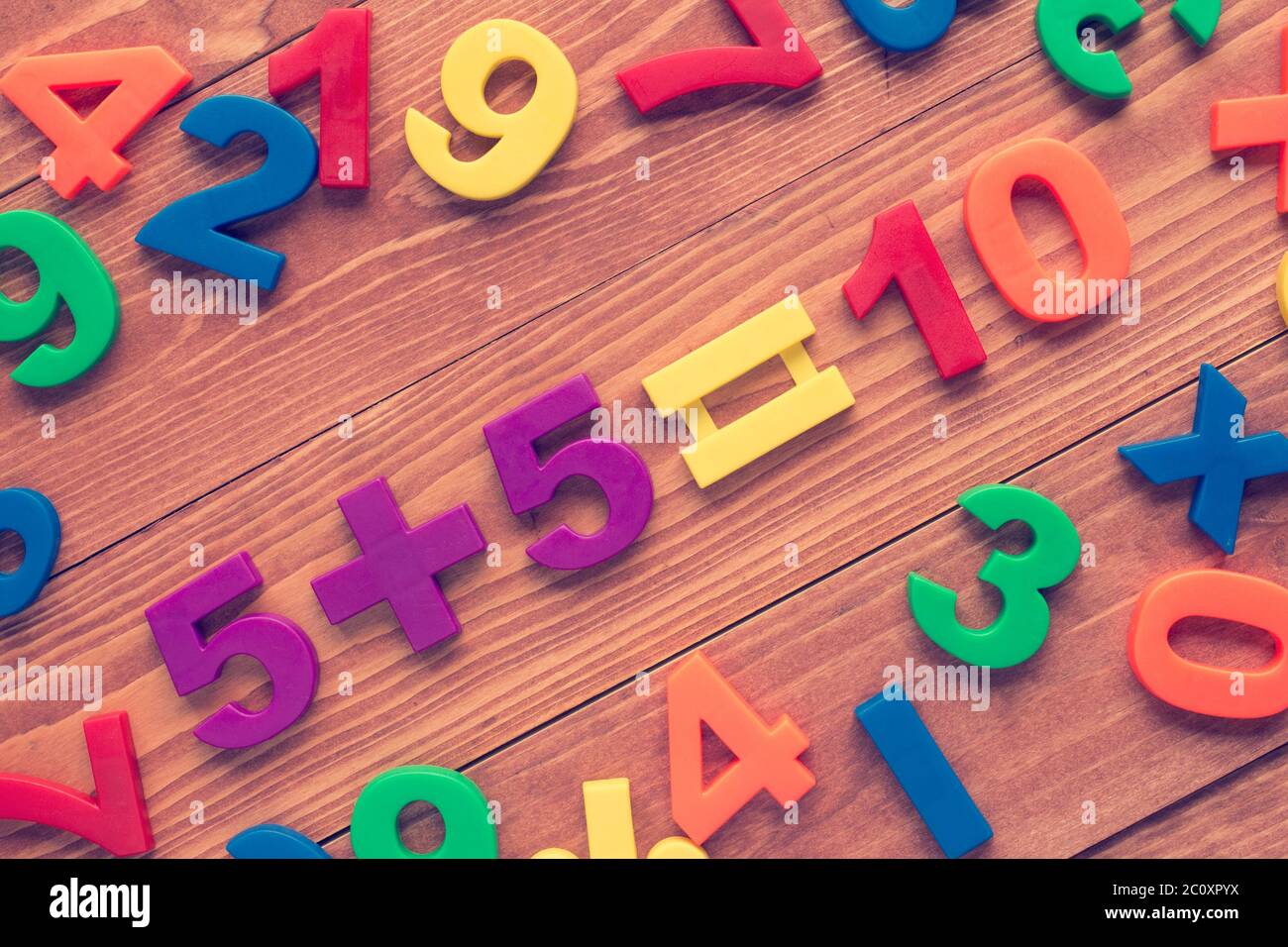 Learning math calculation Stock Photo - Alamy