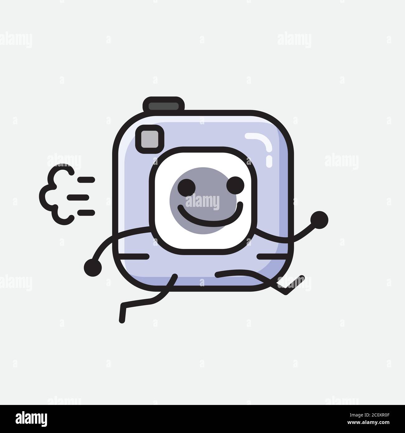 An illustration of Cute Action Camera Mascot Vector Character in Flat ...