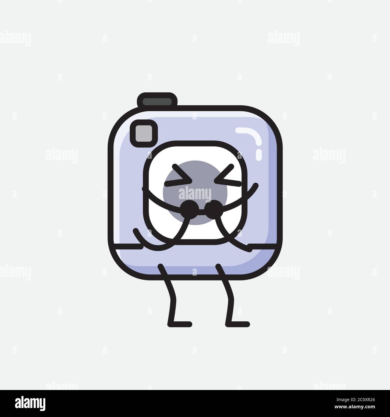 An illustration of Cute Action Camera Mascot Vector Character in Flat ...