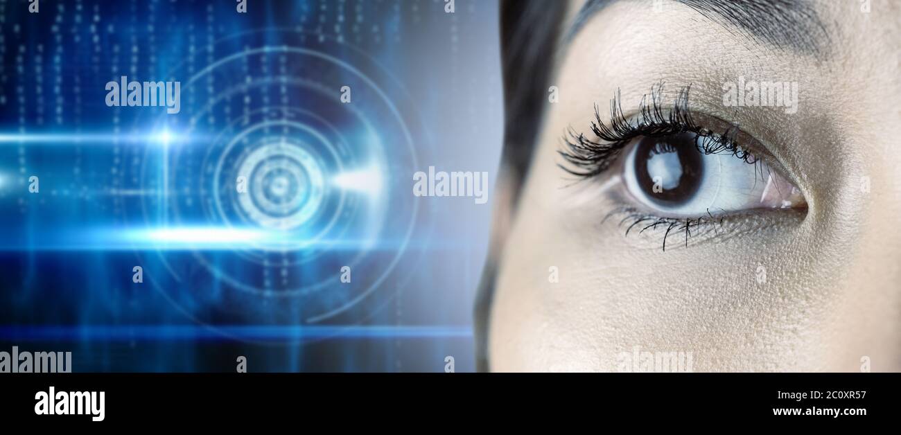 Composite image of close up view of a businesswoman looking away Stock ...