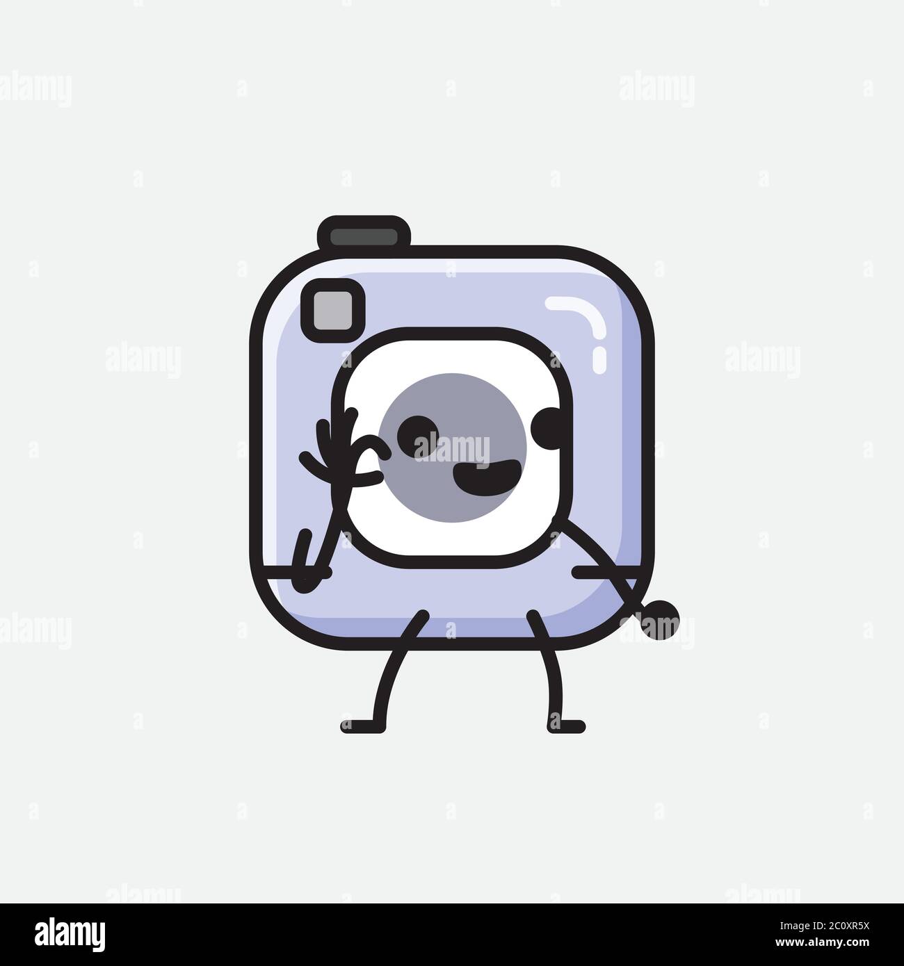 An illustration of Cute Action Camera Mascot Vector Character in Flat ...