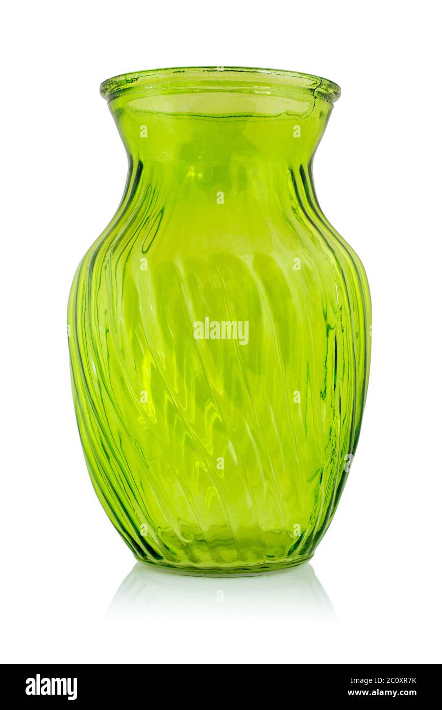 Green glass vase Stock Photo - Alamy