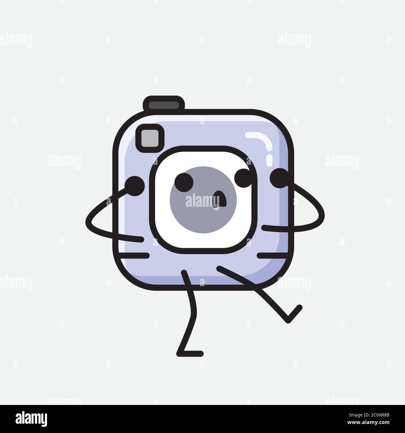 An illustration of Cute Action Camera Mascot Vector Character in Flat ...
