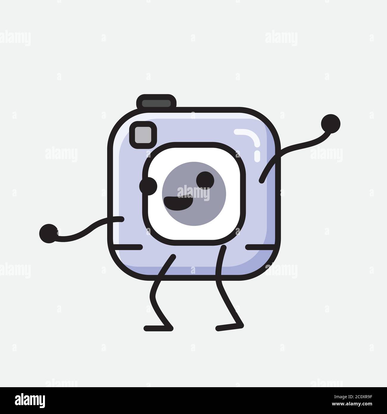 An illustration of Cute Action Camera Mascot Vector Character in Flat ...