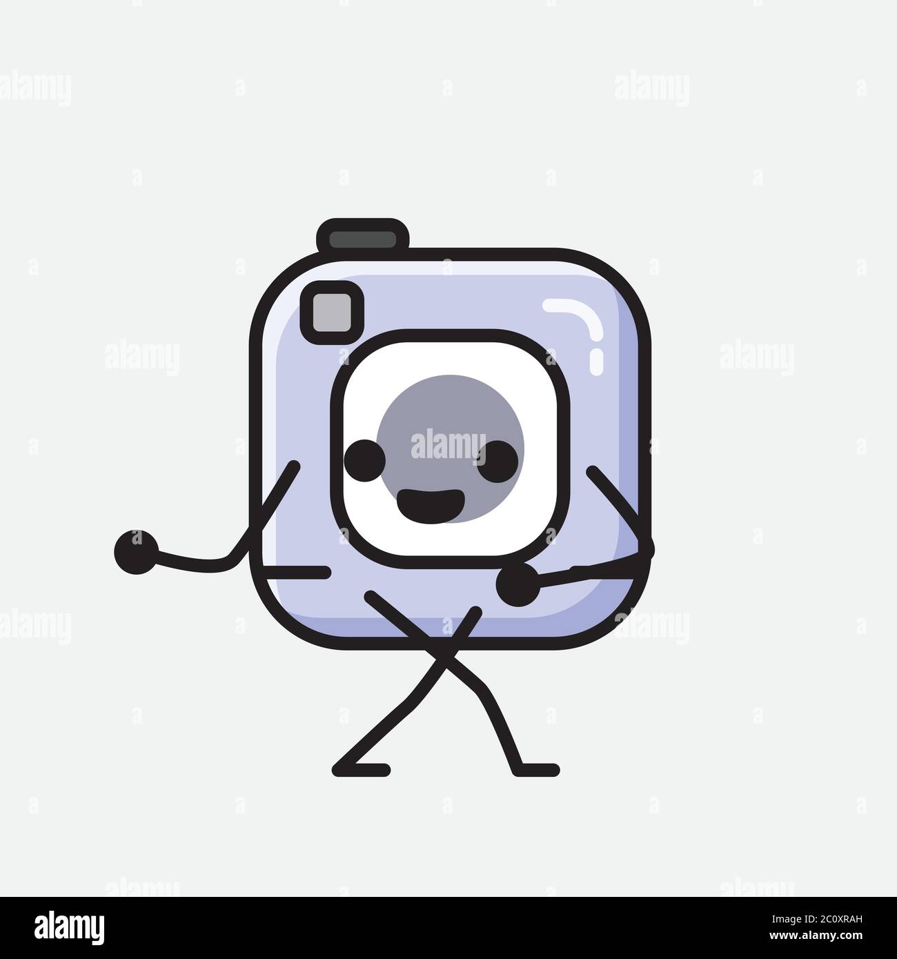 An illustration of Cute Action Camera Mascot Vector Character in Flat ...