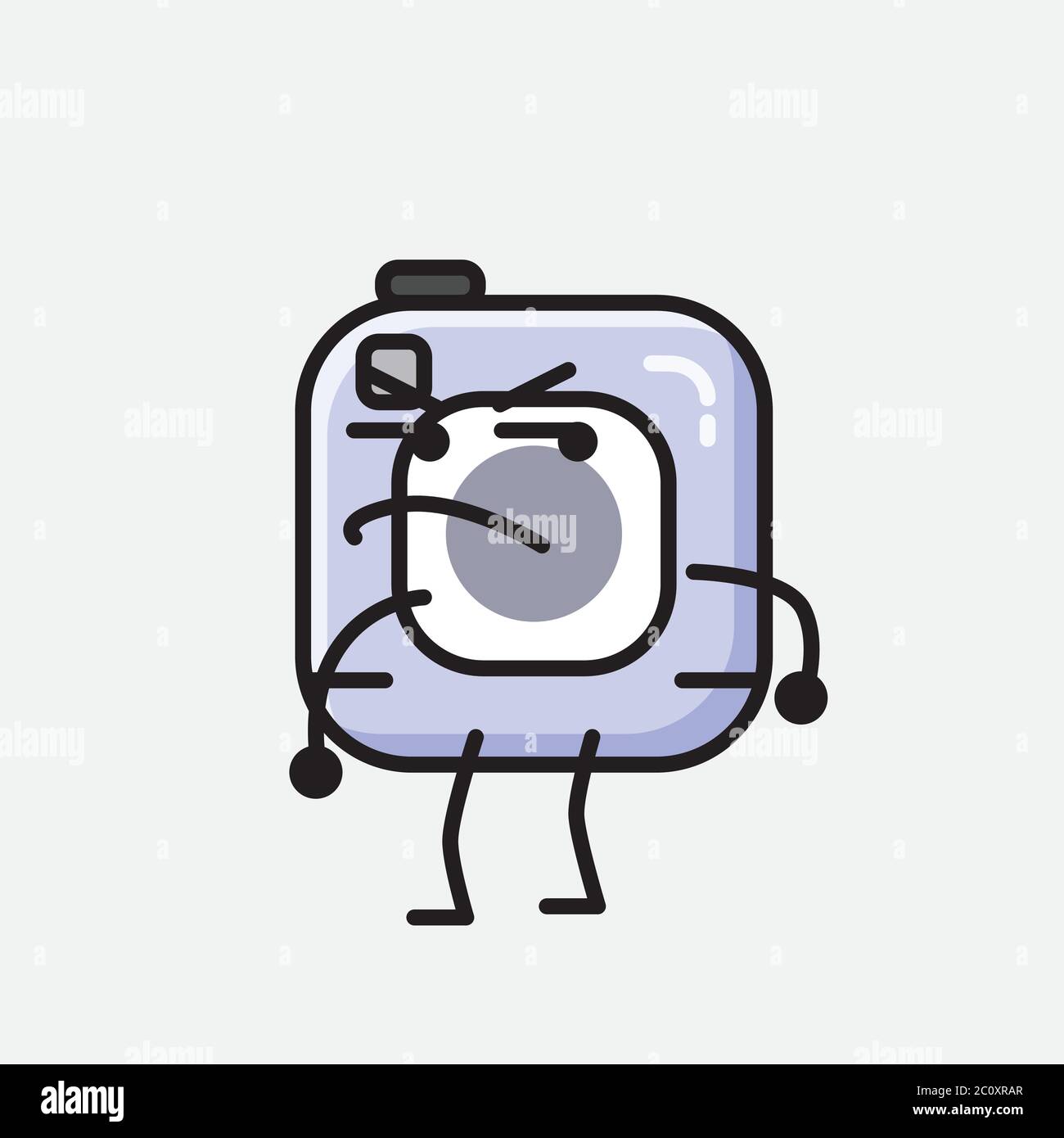 An illustration of Cute Action Camera Mascot Vector Character in Flat ...