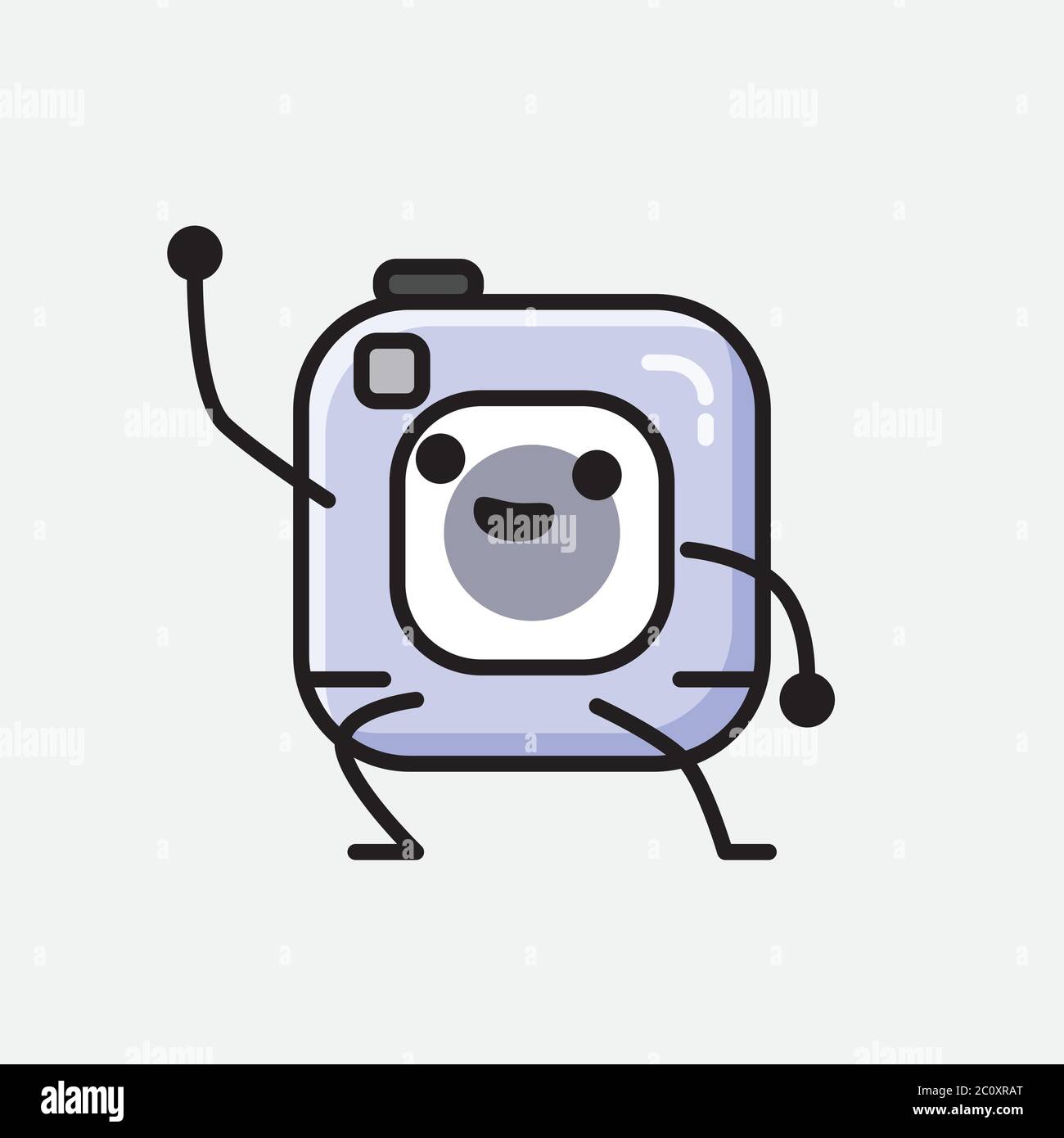 An illustration of Cute Action Camera Mascot Vector Character in Flat ...