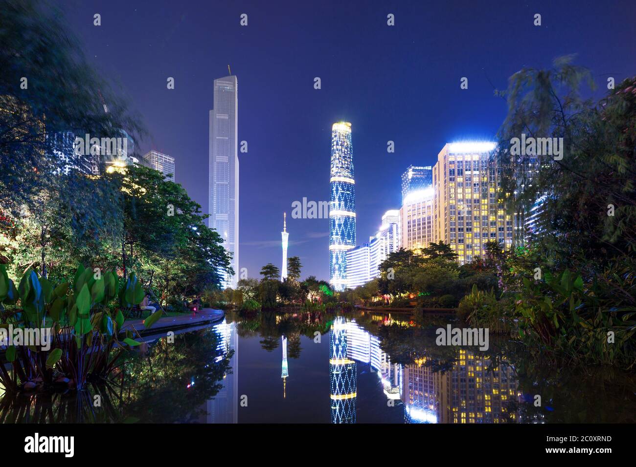 modern waterfront buildings in guangzhou Stock Photo - Alamy