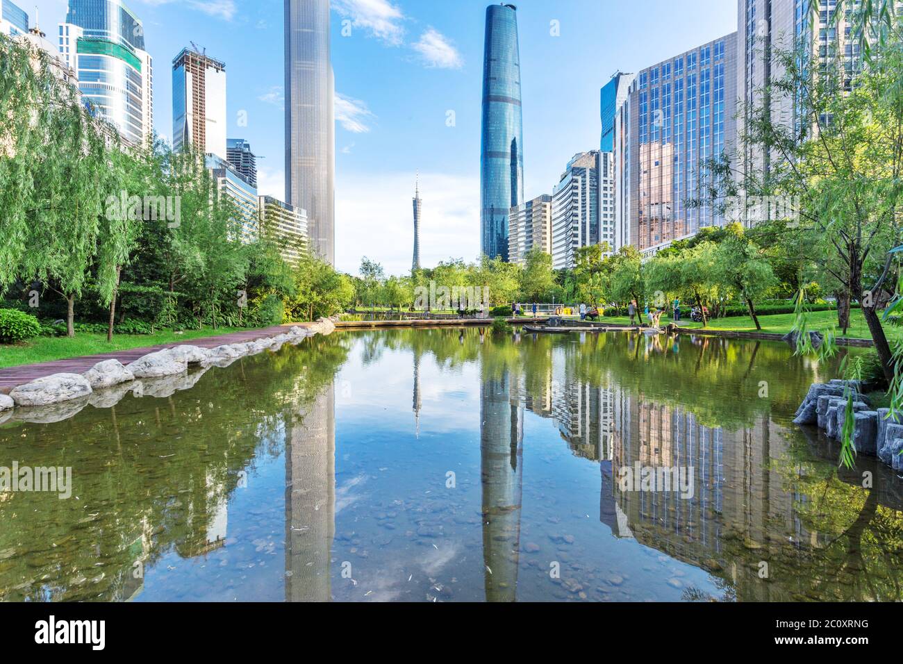 modern waterfront buildings in guangzhou Stock Photo - Alamy