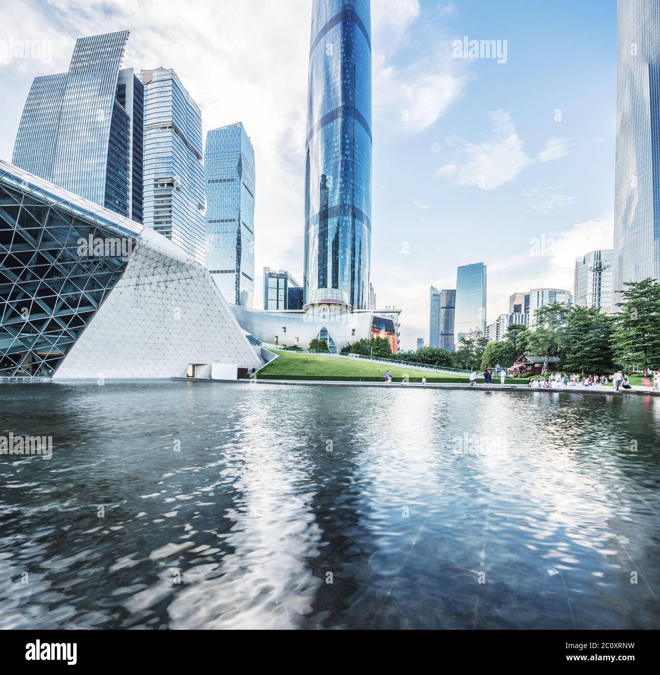 modern waterfront buildings in guangzhou Stock Photo - Alamy