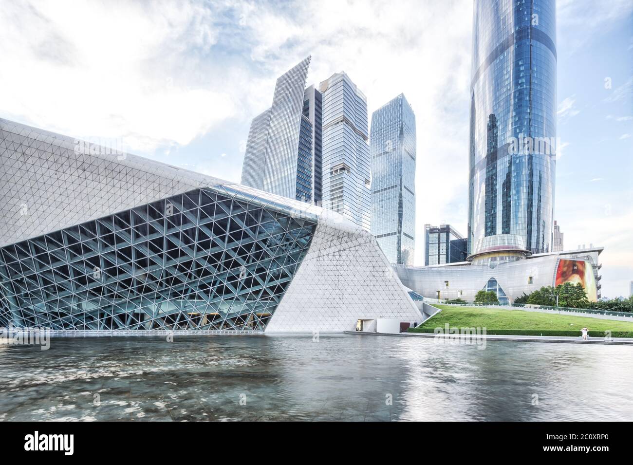 modern waterfront buildings in guangzhou Stock Photo - Alamy