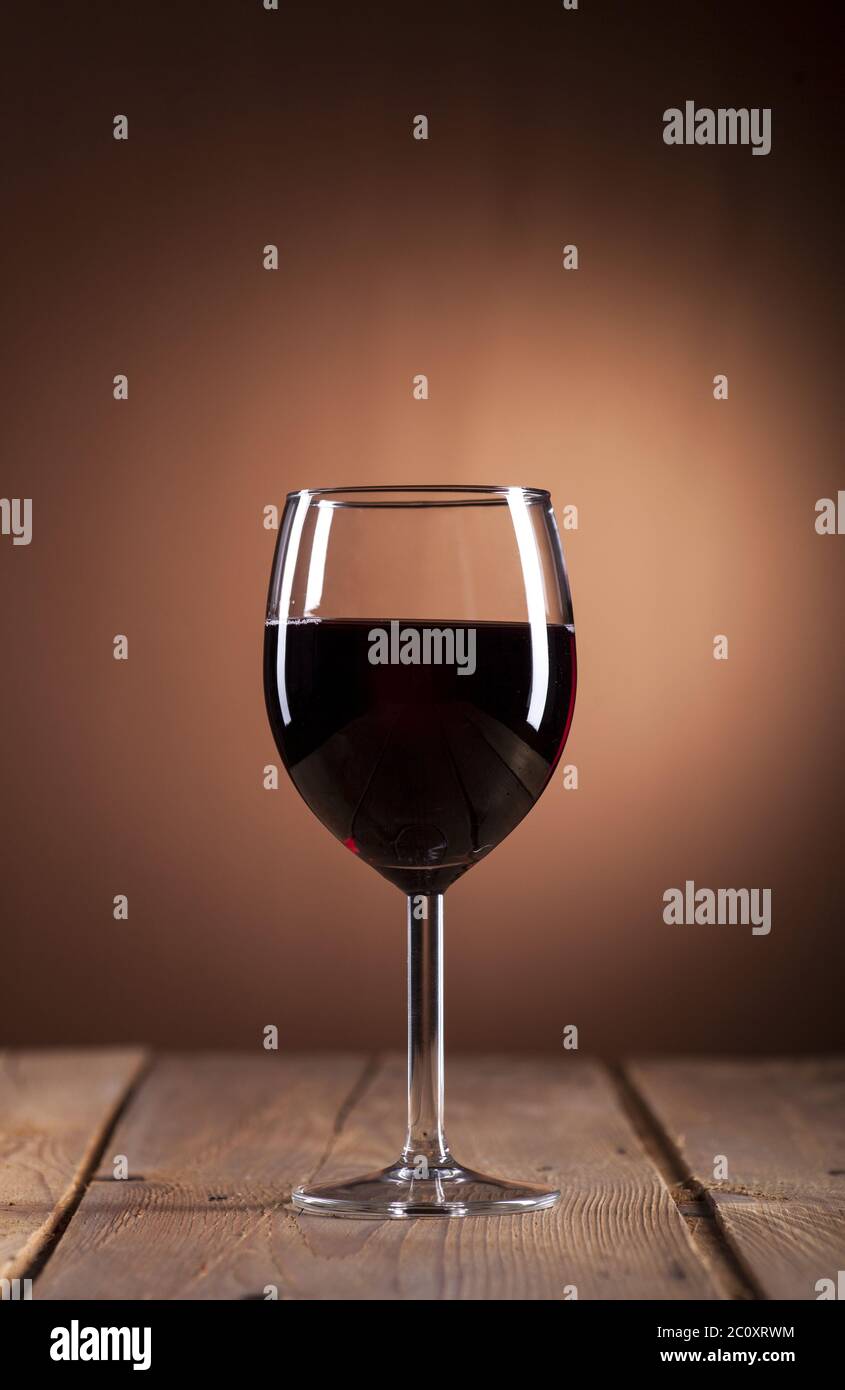 Red Wine in glass Stock Photo - Alamy