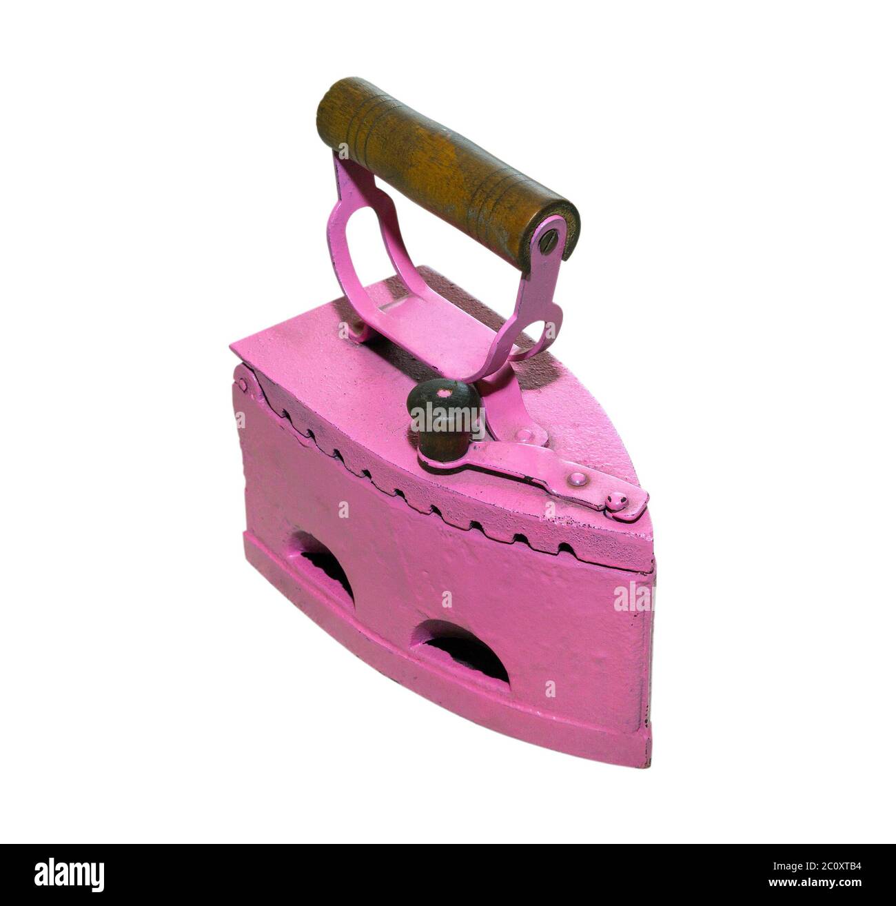 old, Irons, pink Stock Photo - Alamy