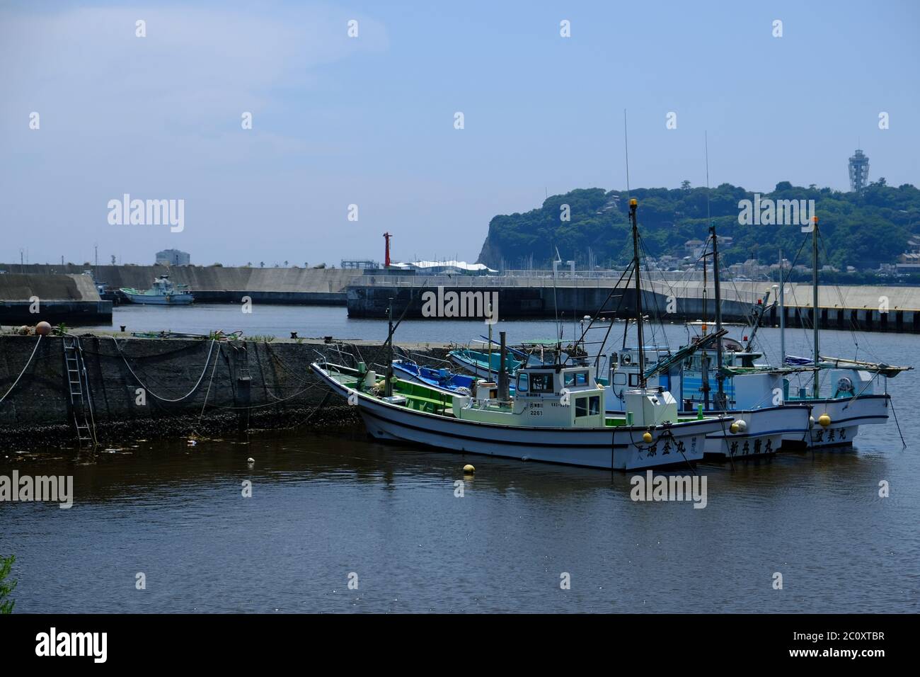 Kamakura Japan - Fishing Port at Koshigoe Beach Stock Photo - Alamy