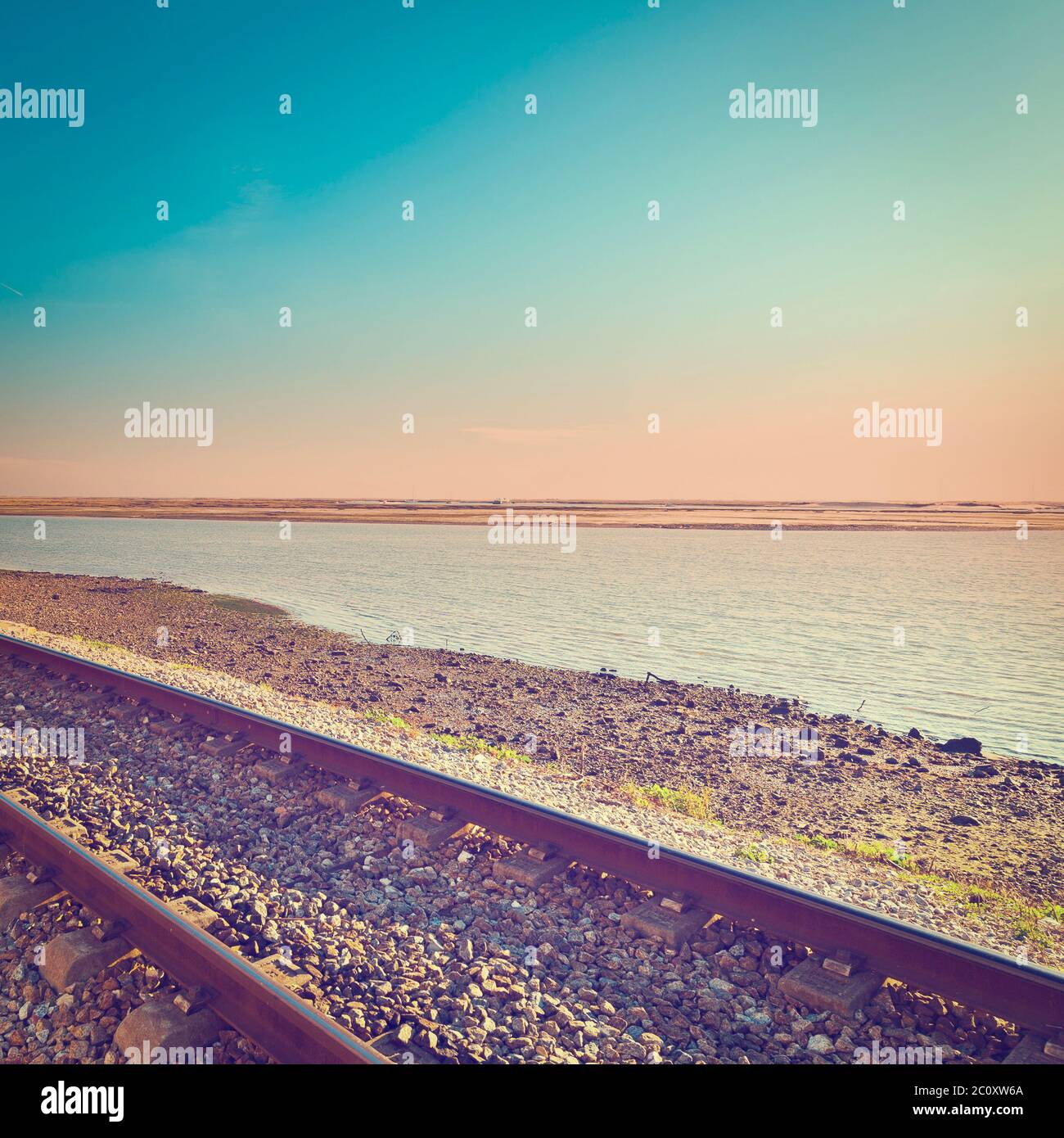 Seashore railway hi-res stock photography and images - Alamy