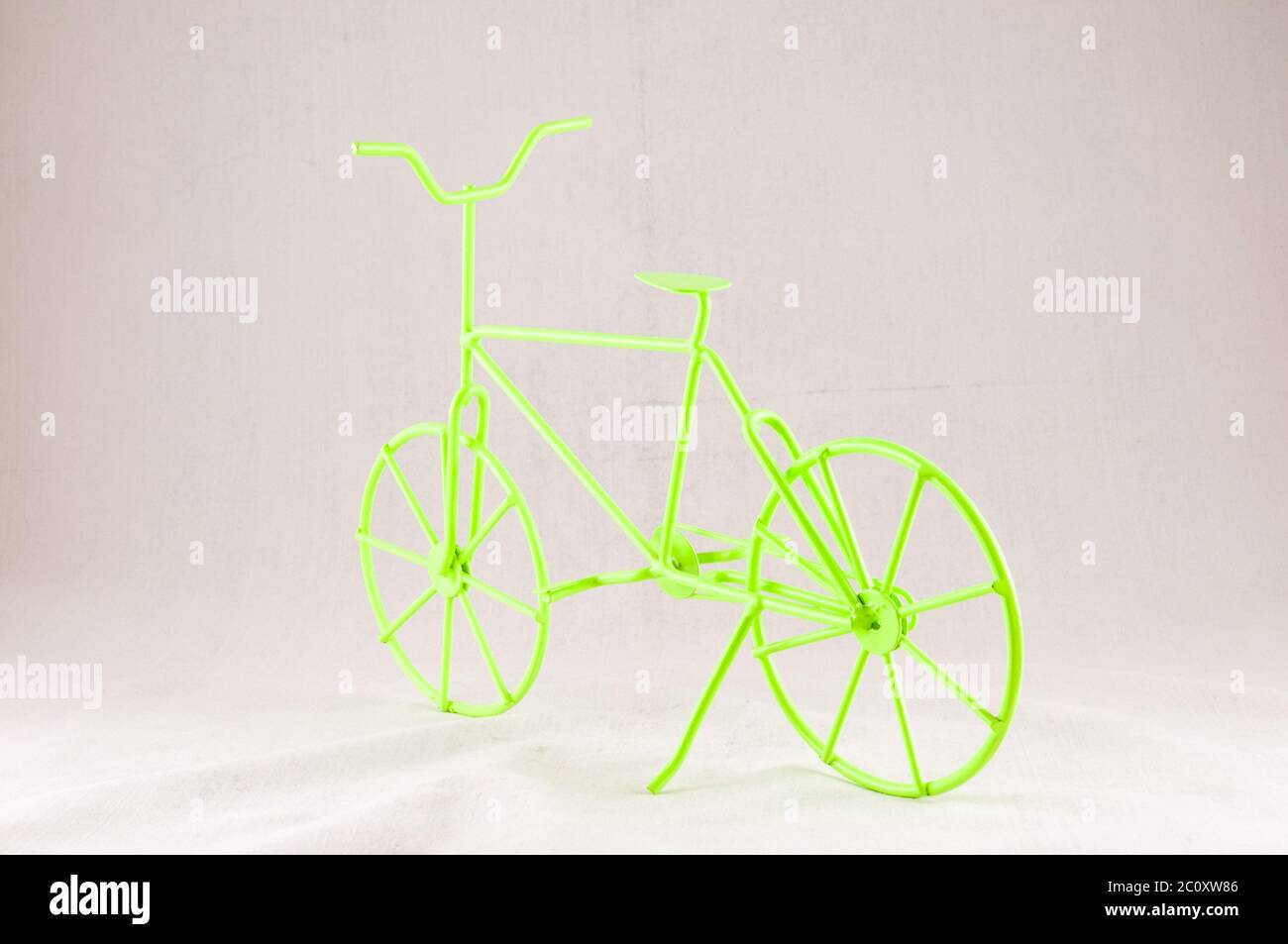 Green Ancient Bicycle Stock Photo - Alamy