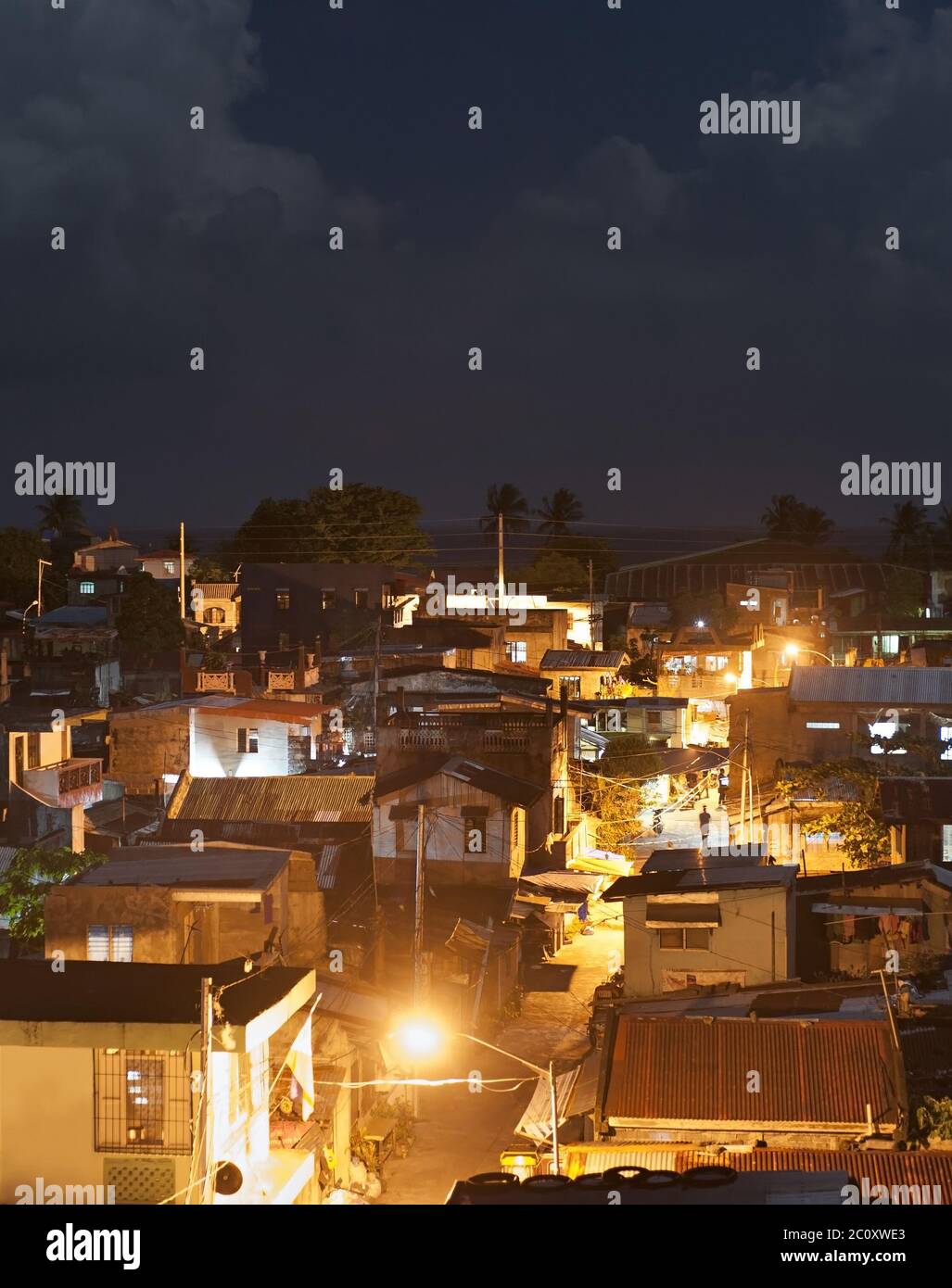 Slums at night, Philippines Stock Photo - Alamy