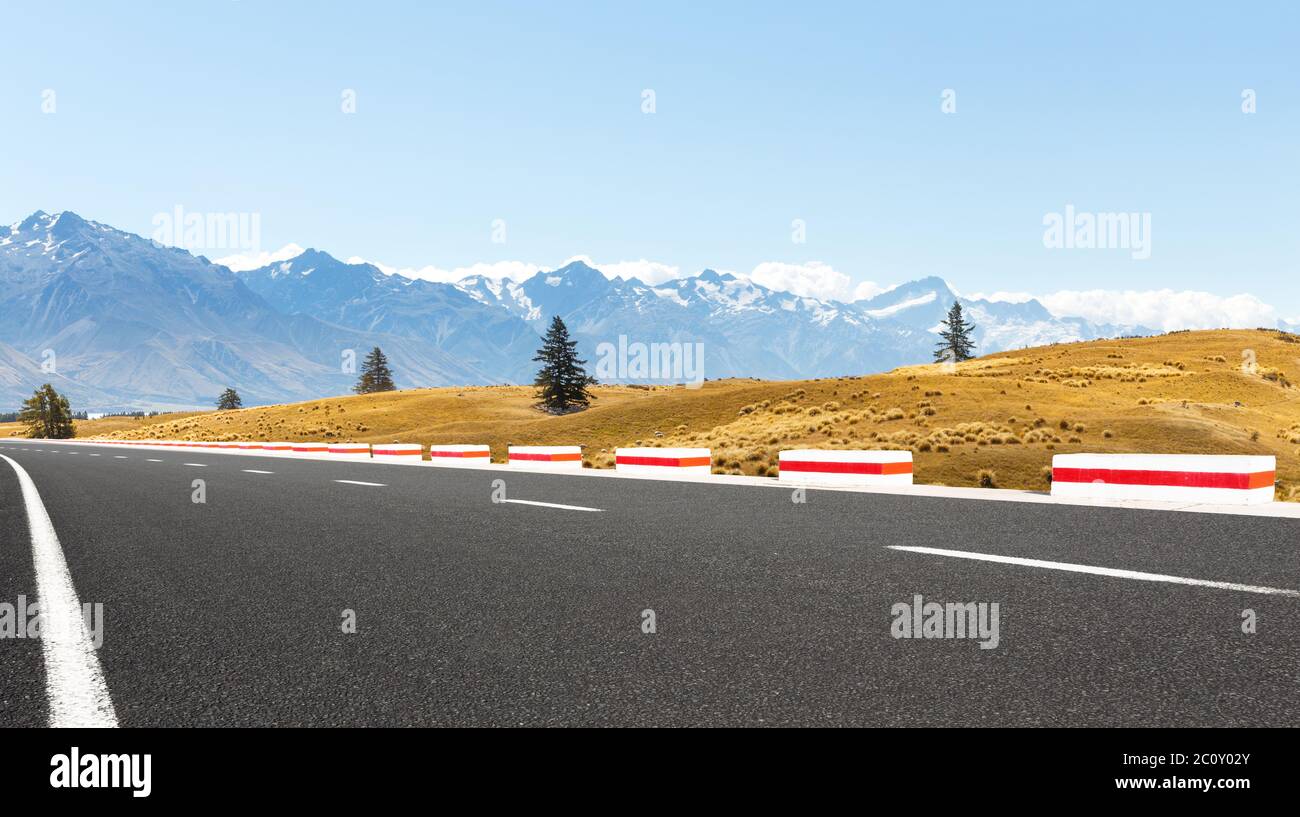 Empty Highway Near Mountains High Resolution Stock Photography and ...