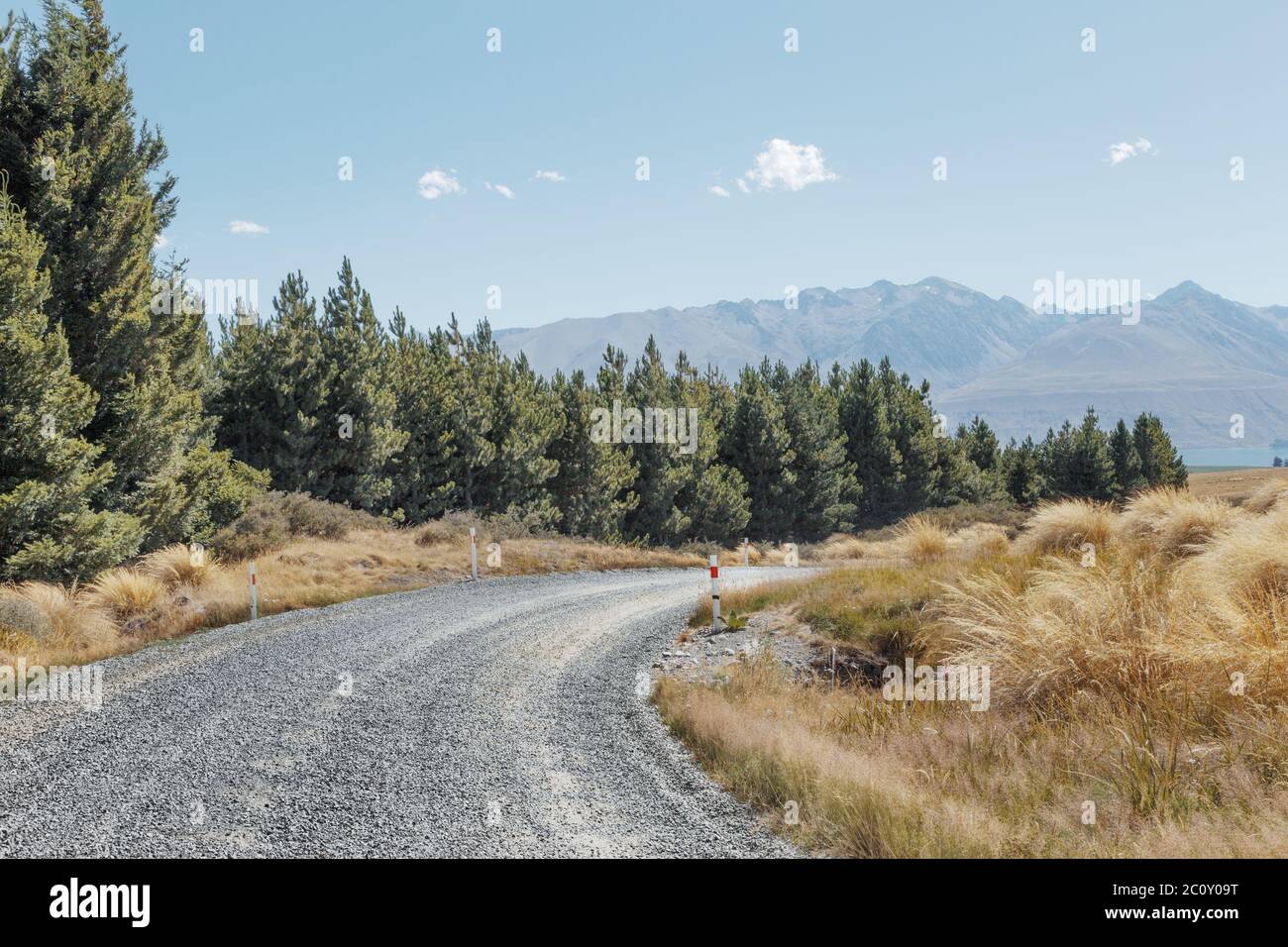 Empty highway near mountains hi-res stock photography and images - Alamy