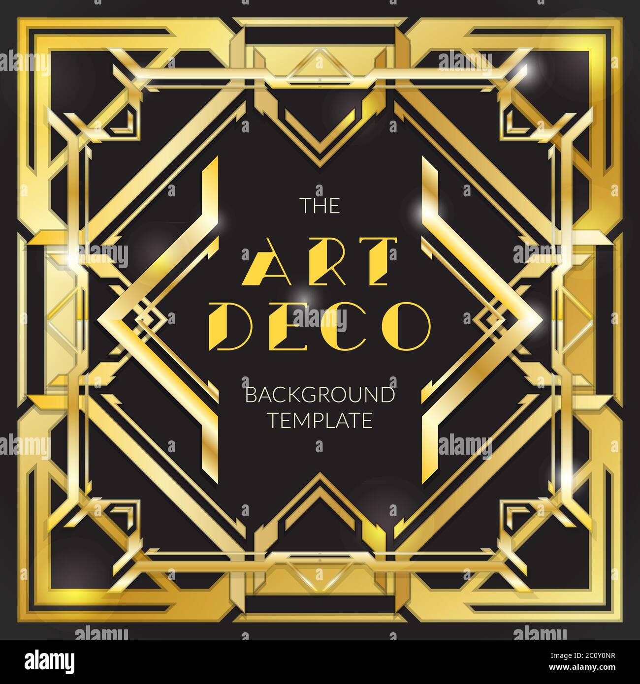 Gold art deco hi-res stock photography and images - Alamy
