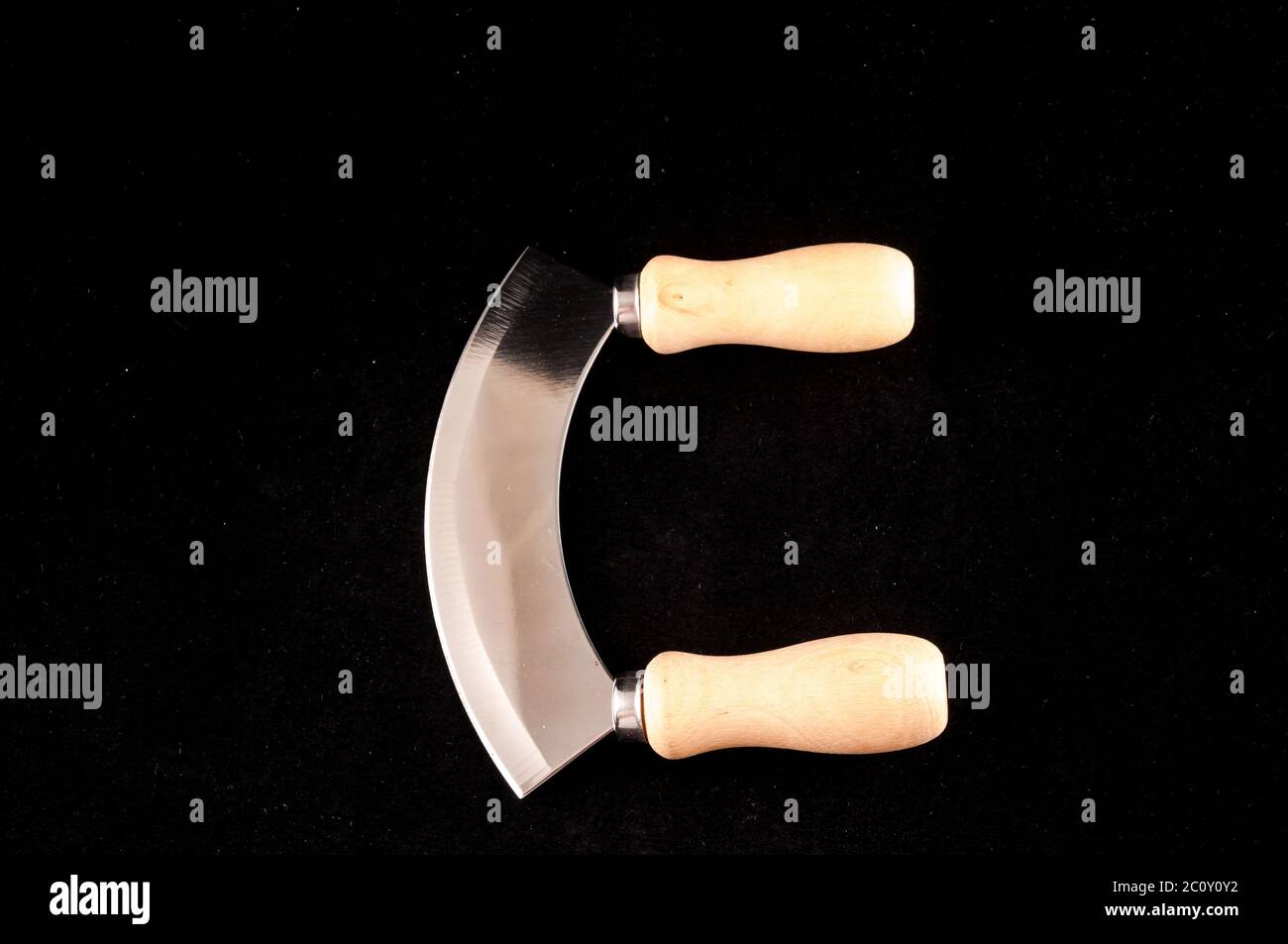Curved Metallic Knife Tool Stock Photo - Alamy