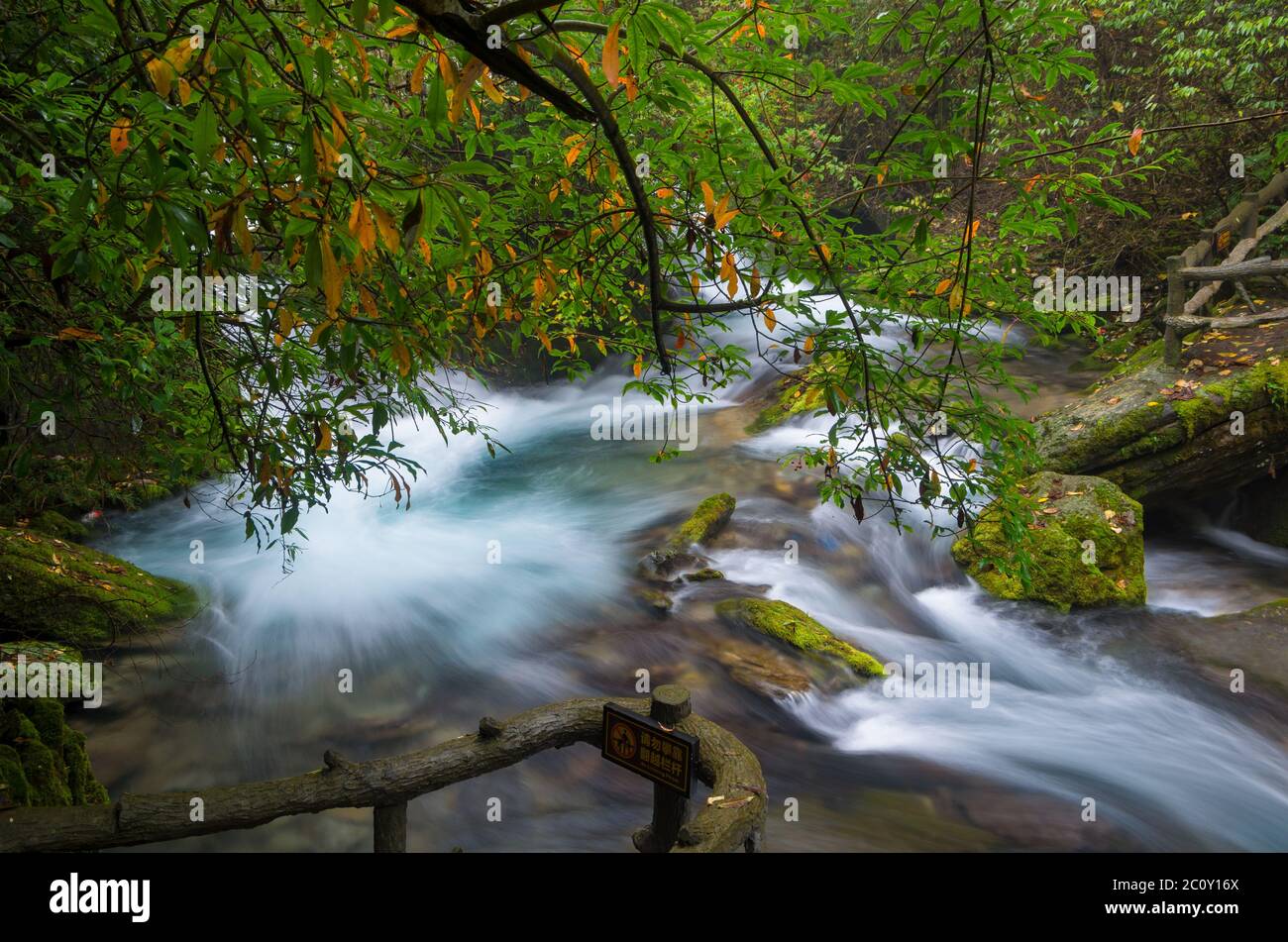 Early autumn scenery of Hubei Shennongjia National Geopark Scenic Area ...