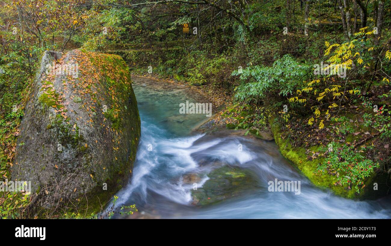 Early autumn scenery of Hubei Shennongjia National Geopark Scenic Area ...