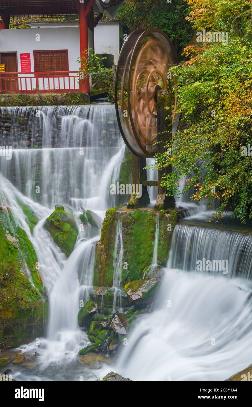 Early autumn scenery of Hubei Shennongjia National Geopark Scenic Area ...