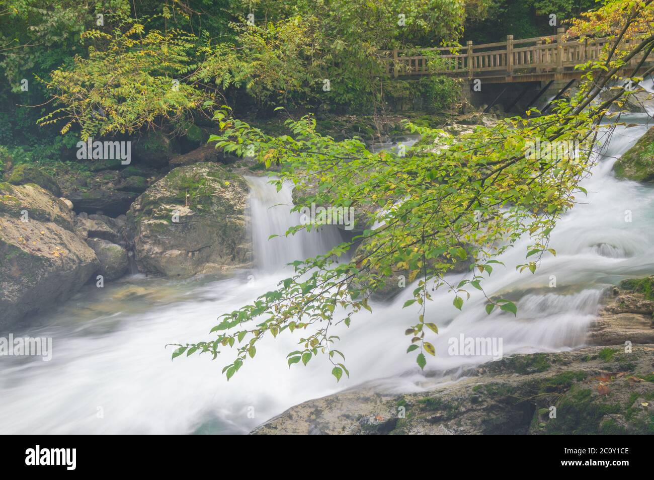 Early autumn scenery of Hubei Shennongjia National Geopark Scenic Area ...