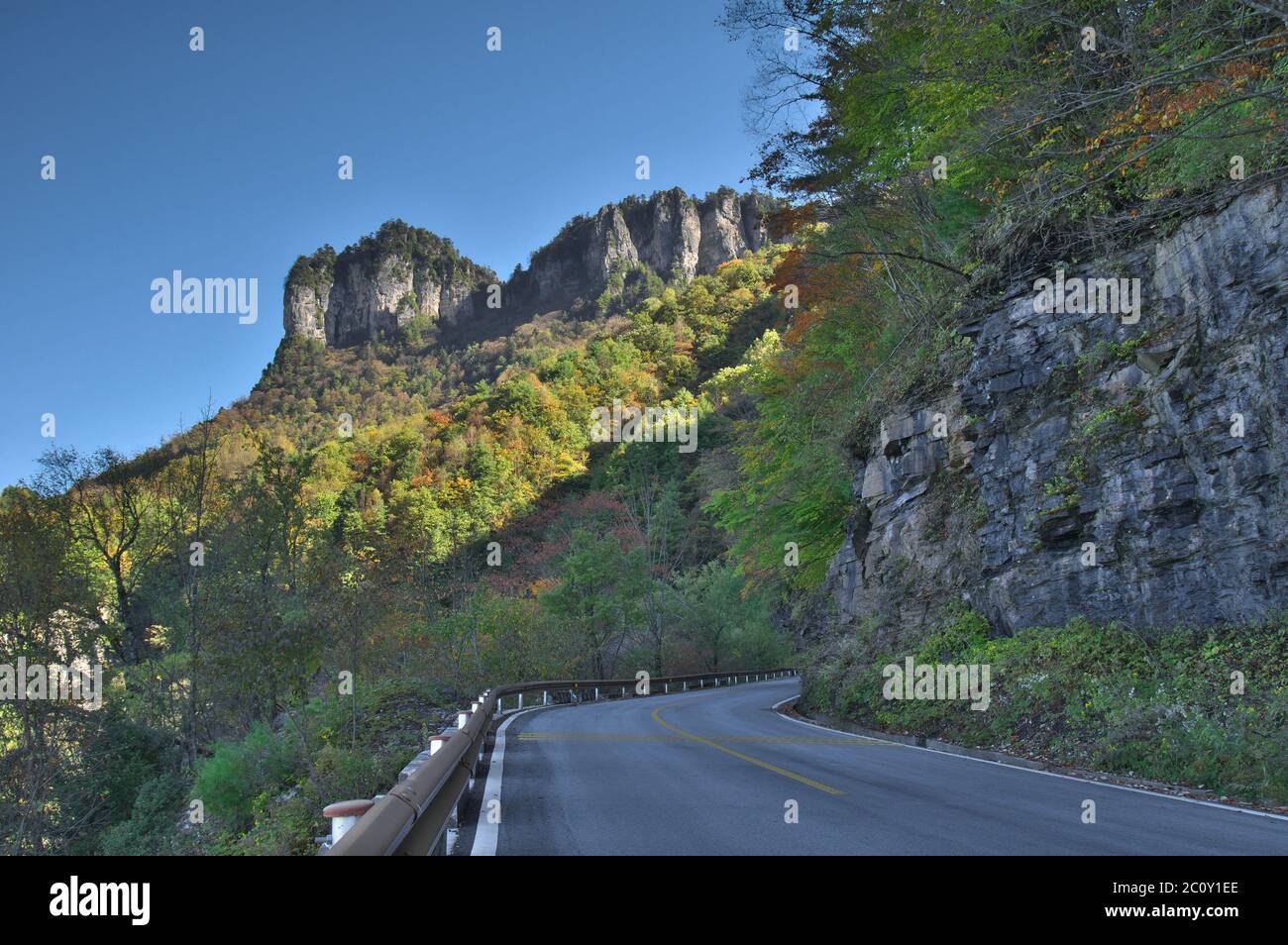 Early autumn scenery of Hubei Shennongjia National Geopark Scenic Area ...