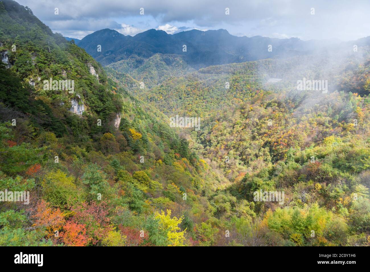 Early autumn scenery of Hubei Shennongjia National Geopark Scenic Area ...