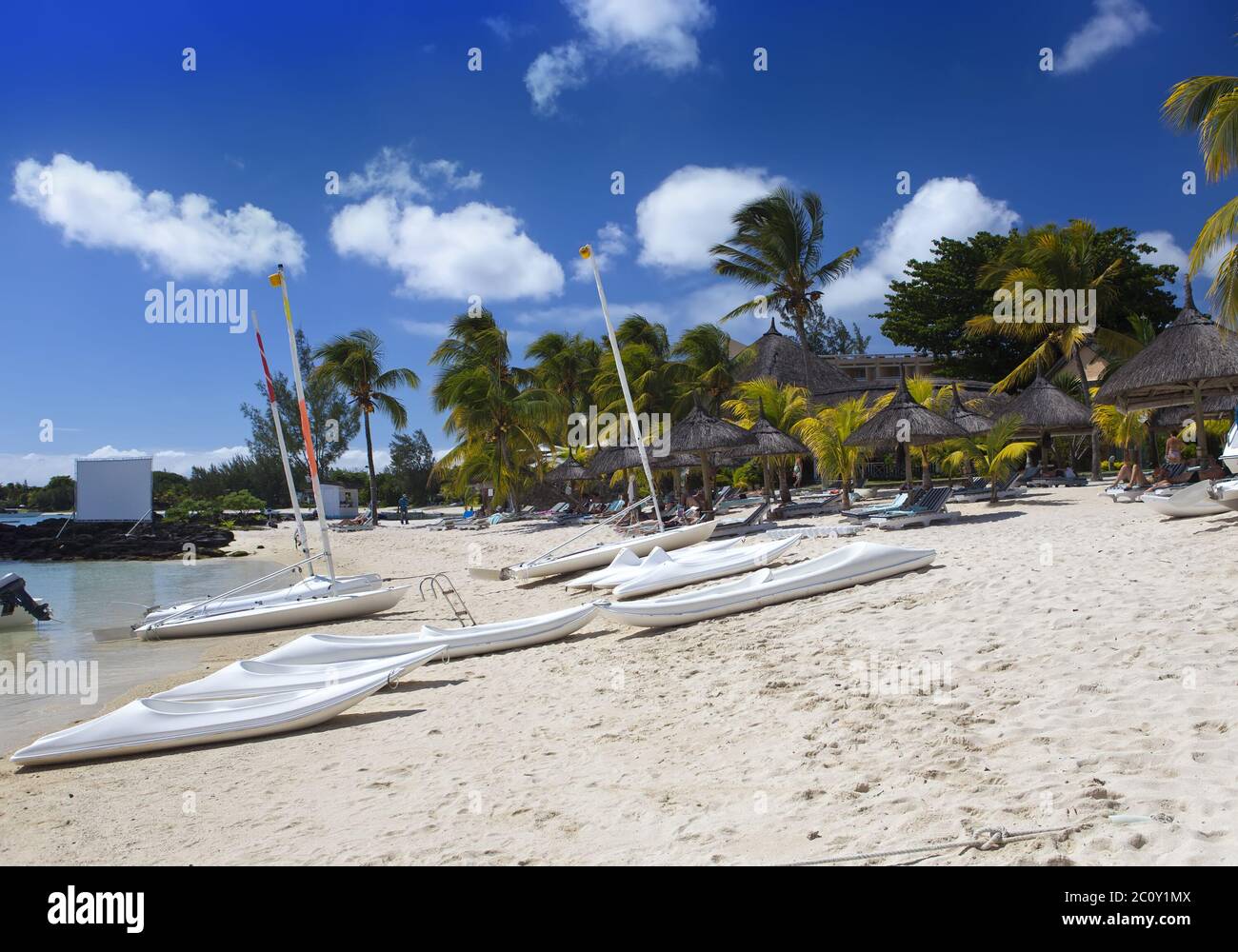 Mauritius Island Beach Sunbathing High Resolution Stock Photography and ...
