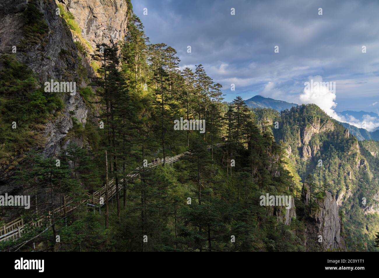 Early autumn scenery of Hubei Shennongjia National Geopark Scenic Area ...