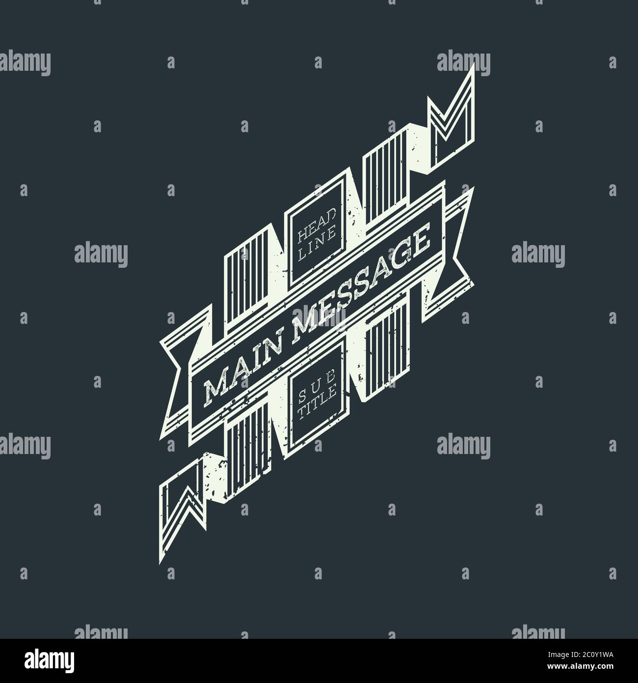 Vintage retro style logo hi-res stock photography and images - Alamy